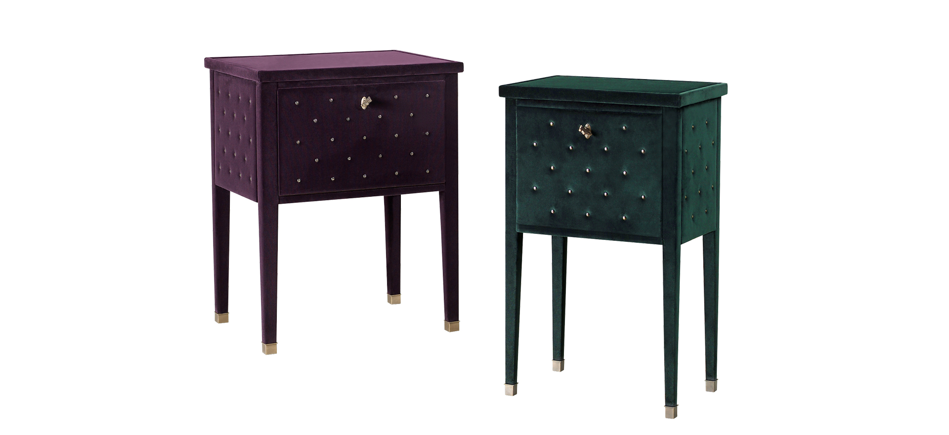 Promemoria | Scrigno: Oak and Glass Bedside Table