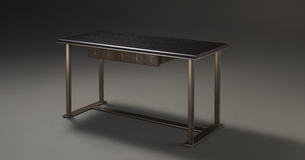 Galadriel: Writing Desk in Bronze and Wood | Promemoria