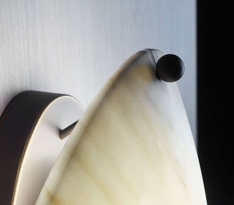 Màni 壁灯：大理石质感的月亮 | Promemoria