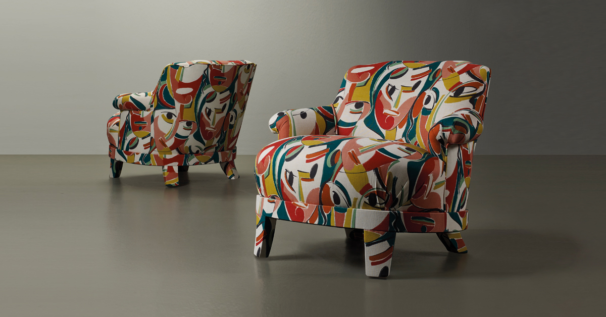 Gacy: Armchair Covered in Fabric | Promemoria